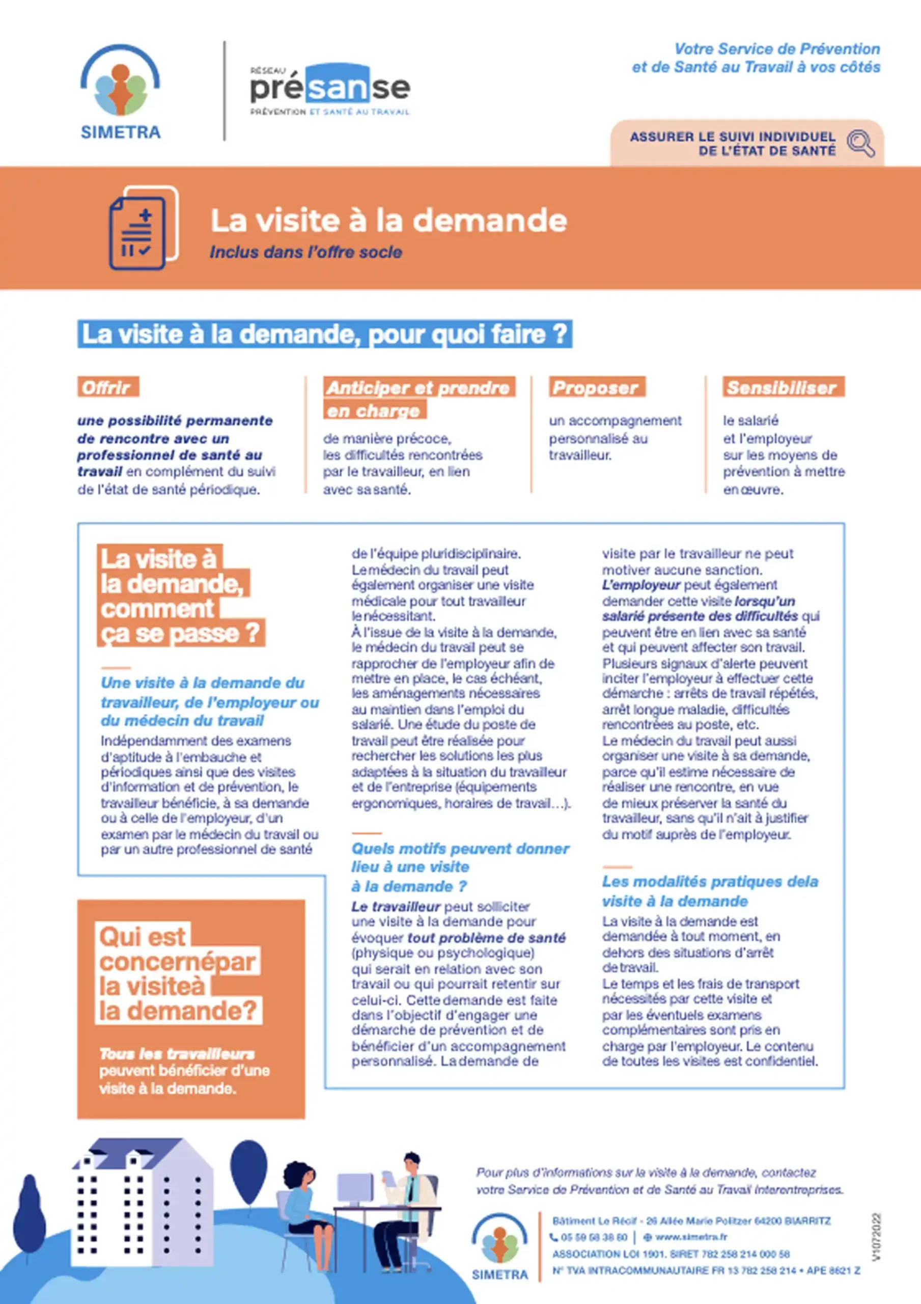 Visite à la demande - Simetra